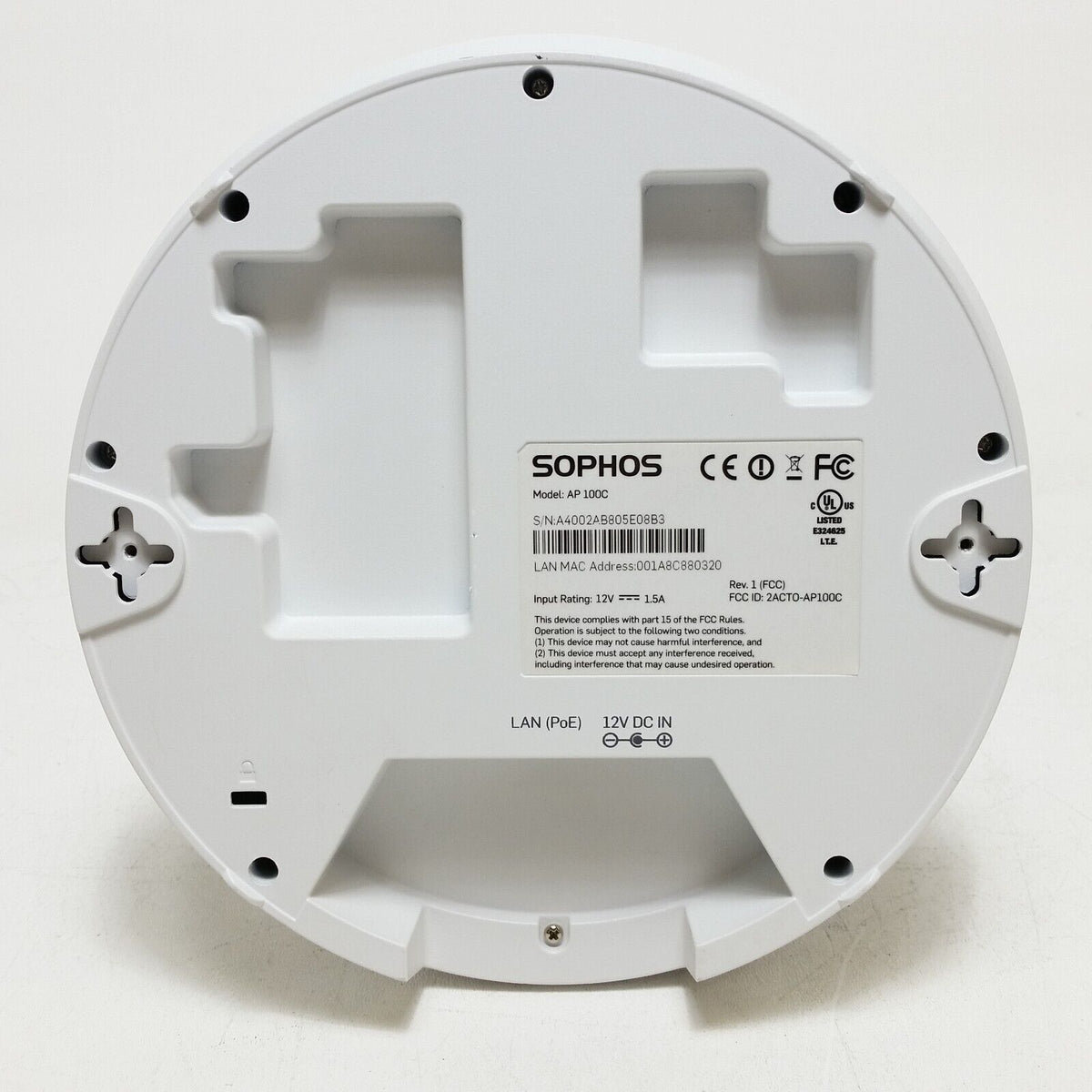 Sophos AP 100C Ceiling Mount Wireless Access Point – Dynamic Computer Surplus