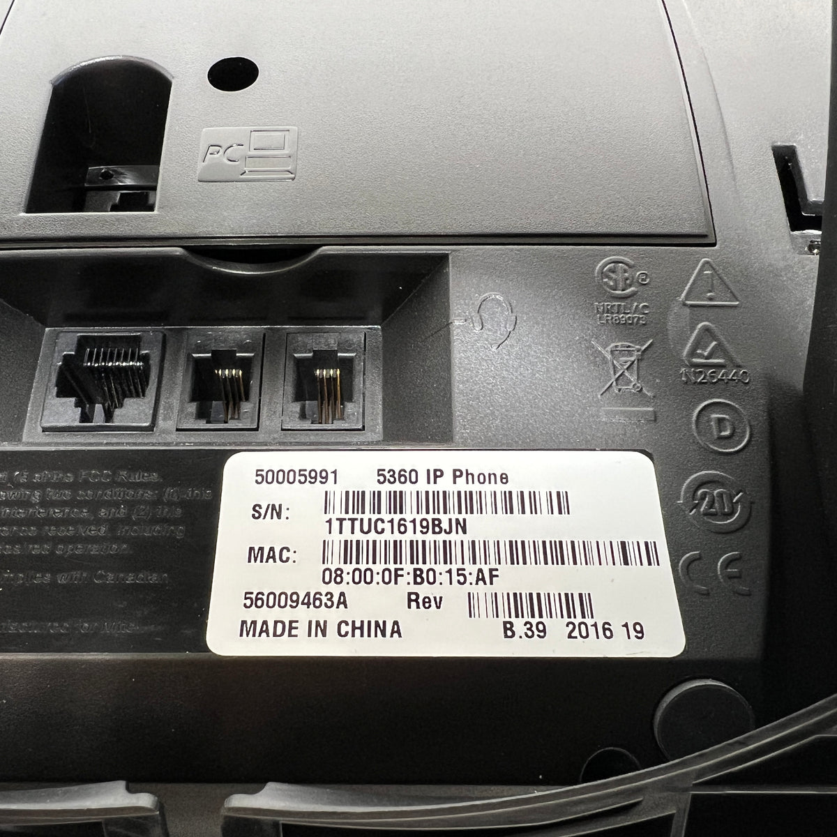 MITEL 5360 Black IP Office Color Touchscreen Display Phone 50005991 – Dynamic Computer Surplus