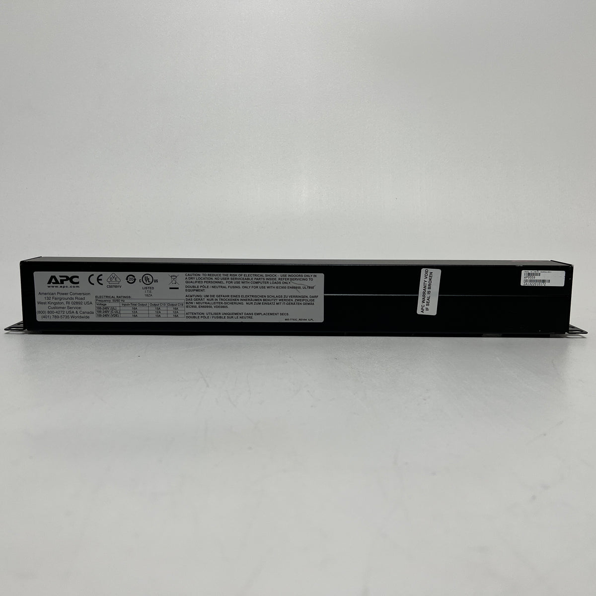 APC Basic Rack-Mount PDU Power Distribution Strip AP9559 – Dynamic Computer Surplus