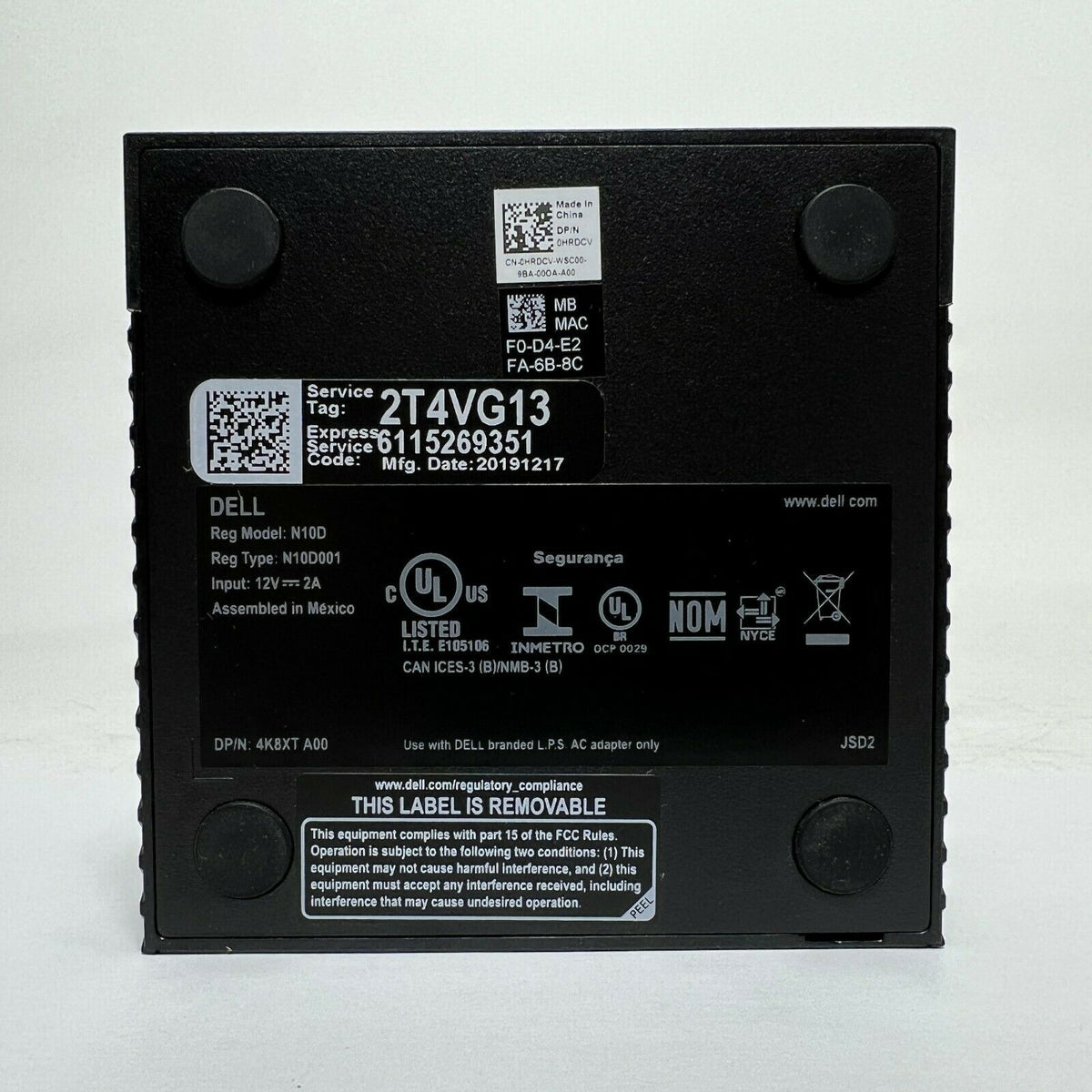 Dell Wyse 3040 N10D Thin Client | Intel Atom 1.44GHz | 2GB RAM | 8GB S ...