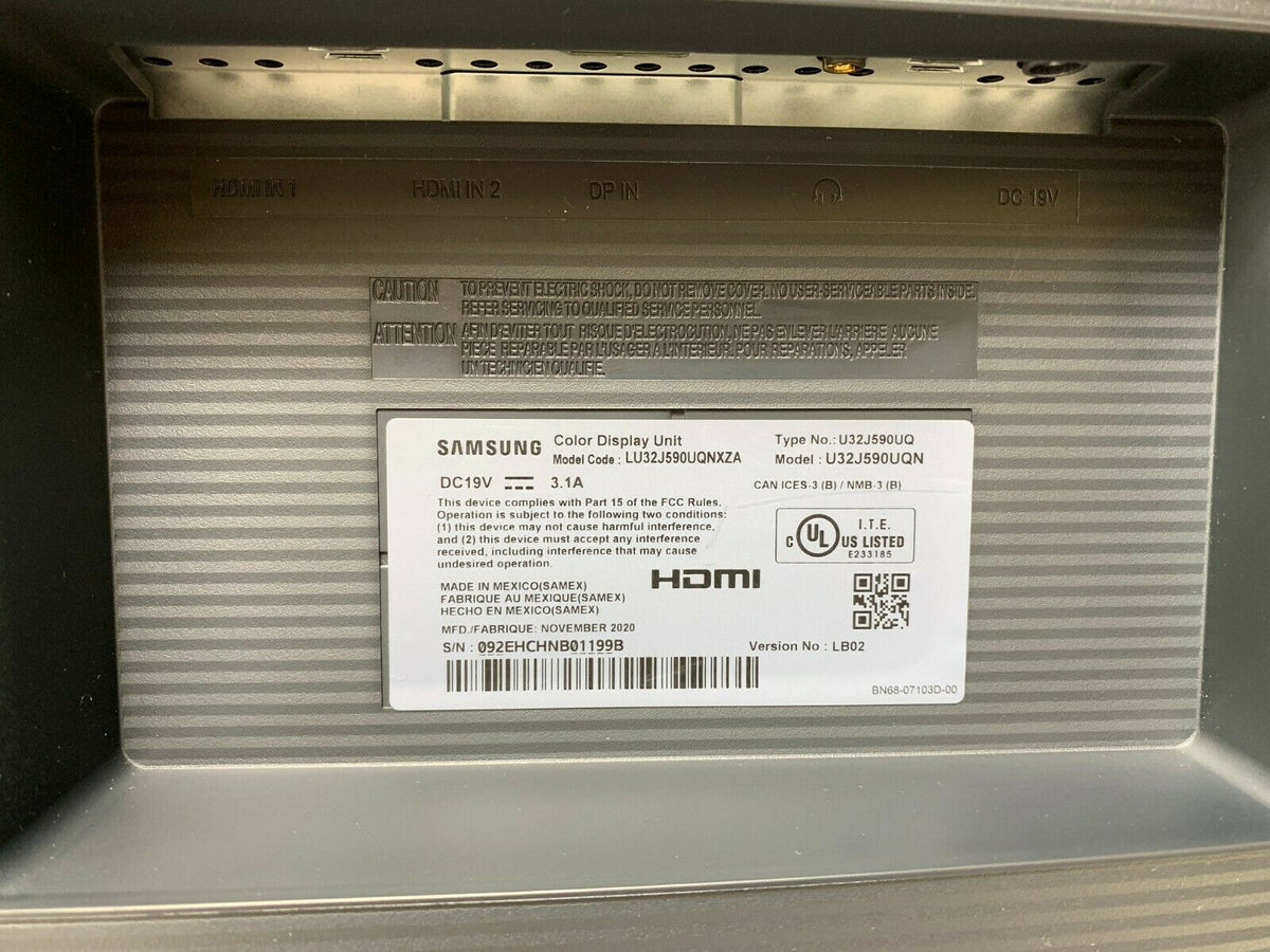 Samsung UJ59 Series U32J590UQN 32" LED 4K UHD FreeSync Monitor ...