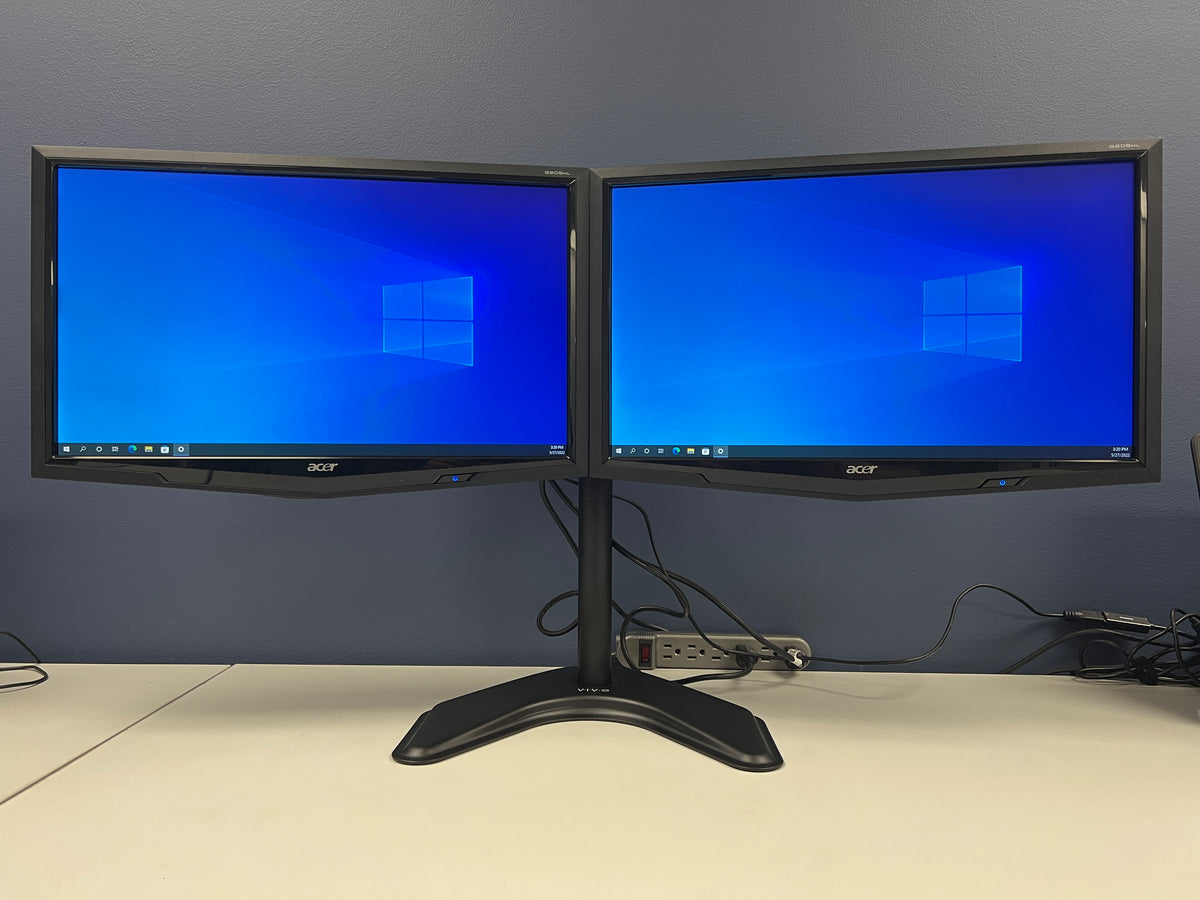 Dual 20" Monitors with Stand – Dynamic Computer Surplus