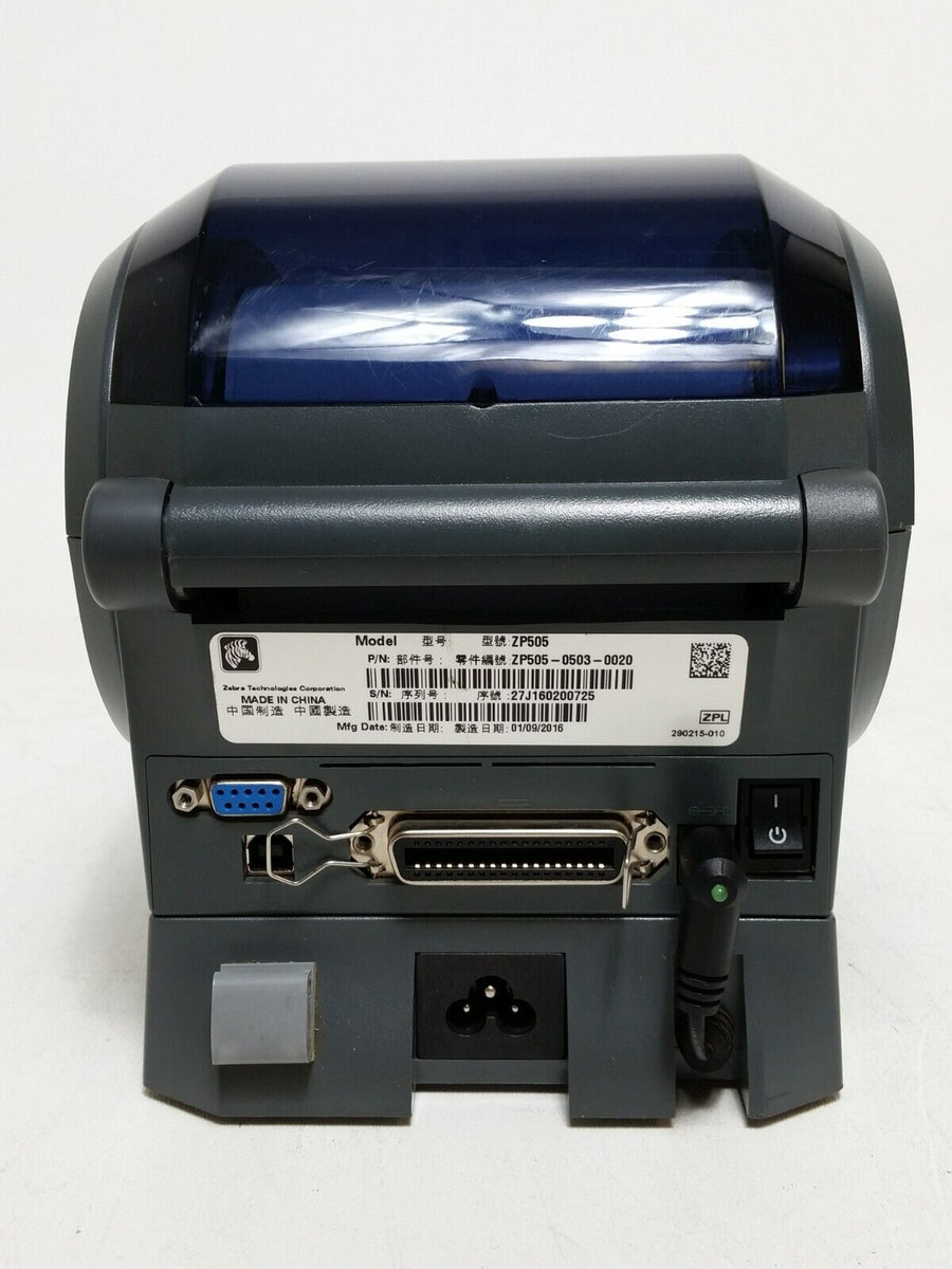 Zebra ZP505 Thermal Label Printer w/ Cord and Labels – Dynamic Computer ...