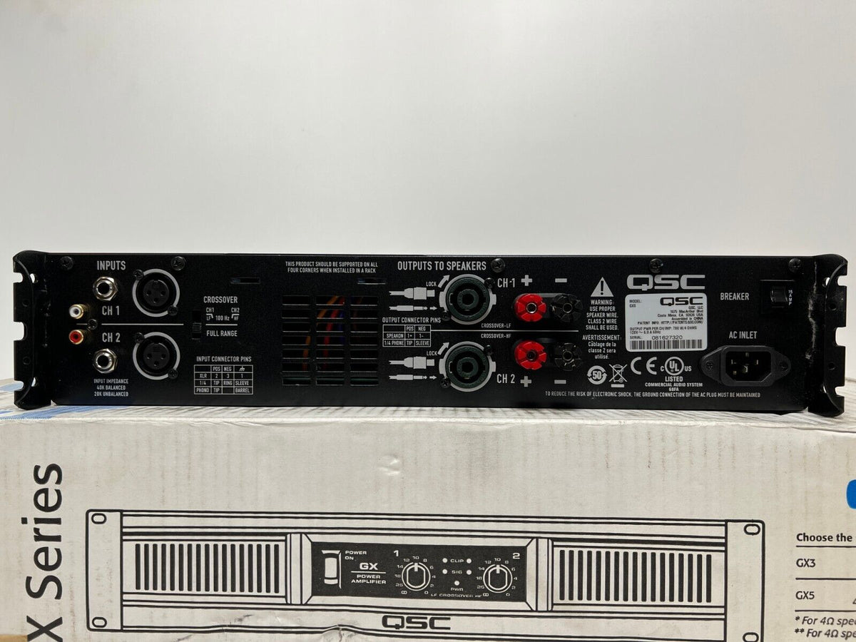 QSC GX5 700W 2-channel Power Amplifier – Dynamic Computer Surplus