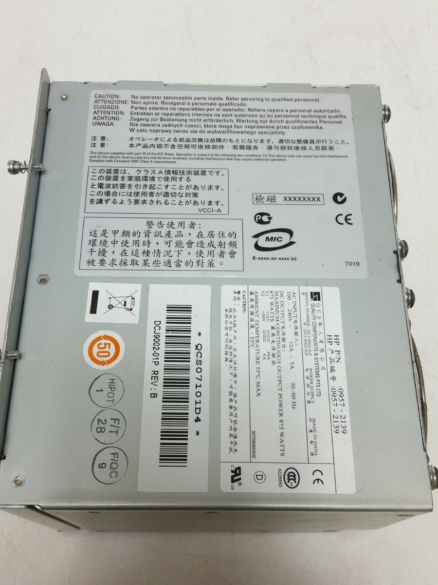 J8712A - HP PROCURVE SWITCH ZL 875W POWER SUPPLY 0957-2139 – Dynamic ...