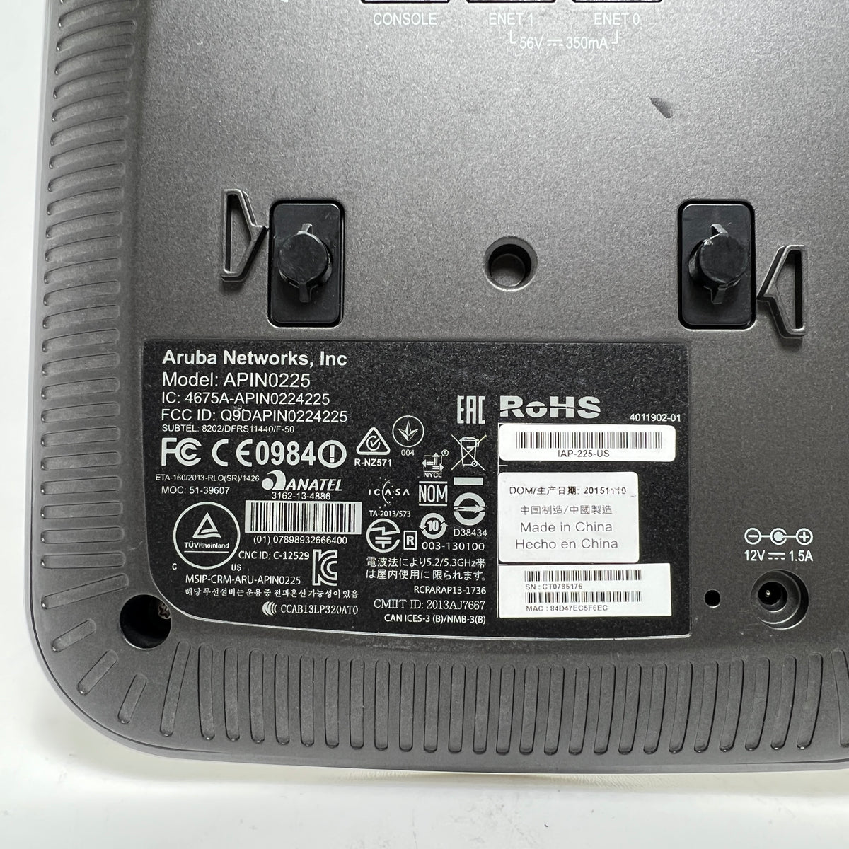 Aruba Networks IAP-225-US Access Point APIN0225 AP225 802.11ac ...